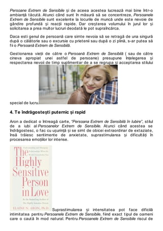 6 semne că ai putea fi o persoană extrem de sensibilă | PDF