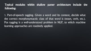 6 shallow parsing introduction | PDF