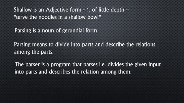 6 shallow parsing introduction | PDF