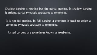 6 shallow parsing introduction | PDF