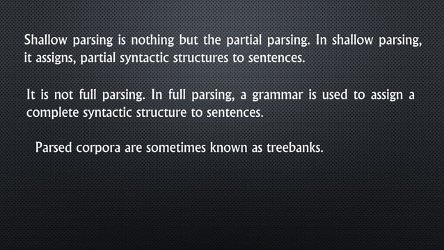 6 shallow parsing introduction | PDF