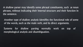 6 shallow parsing introduction | PDF