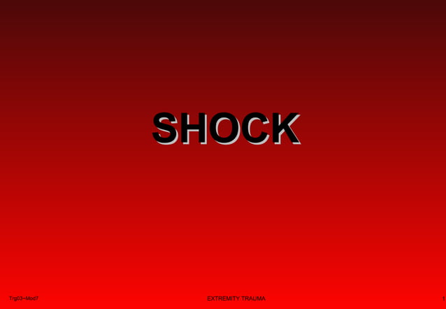 Shock | PPT | First Aid | Injuries