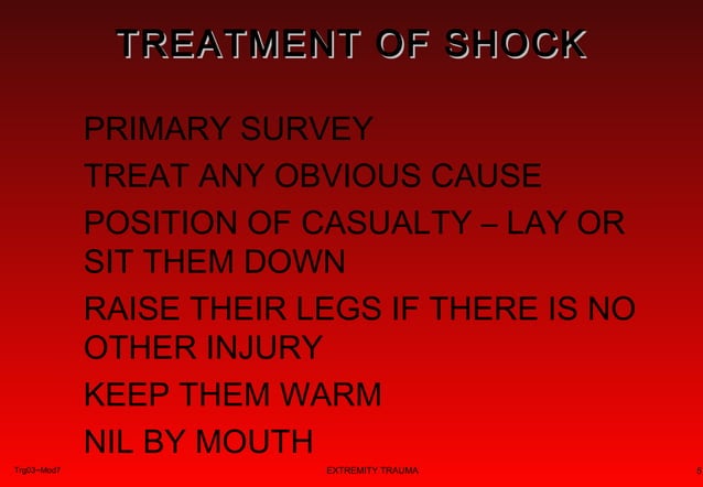 Shock | PPT | First Aid | Injuries