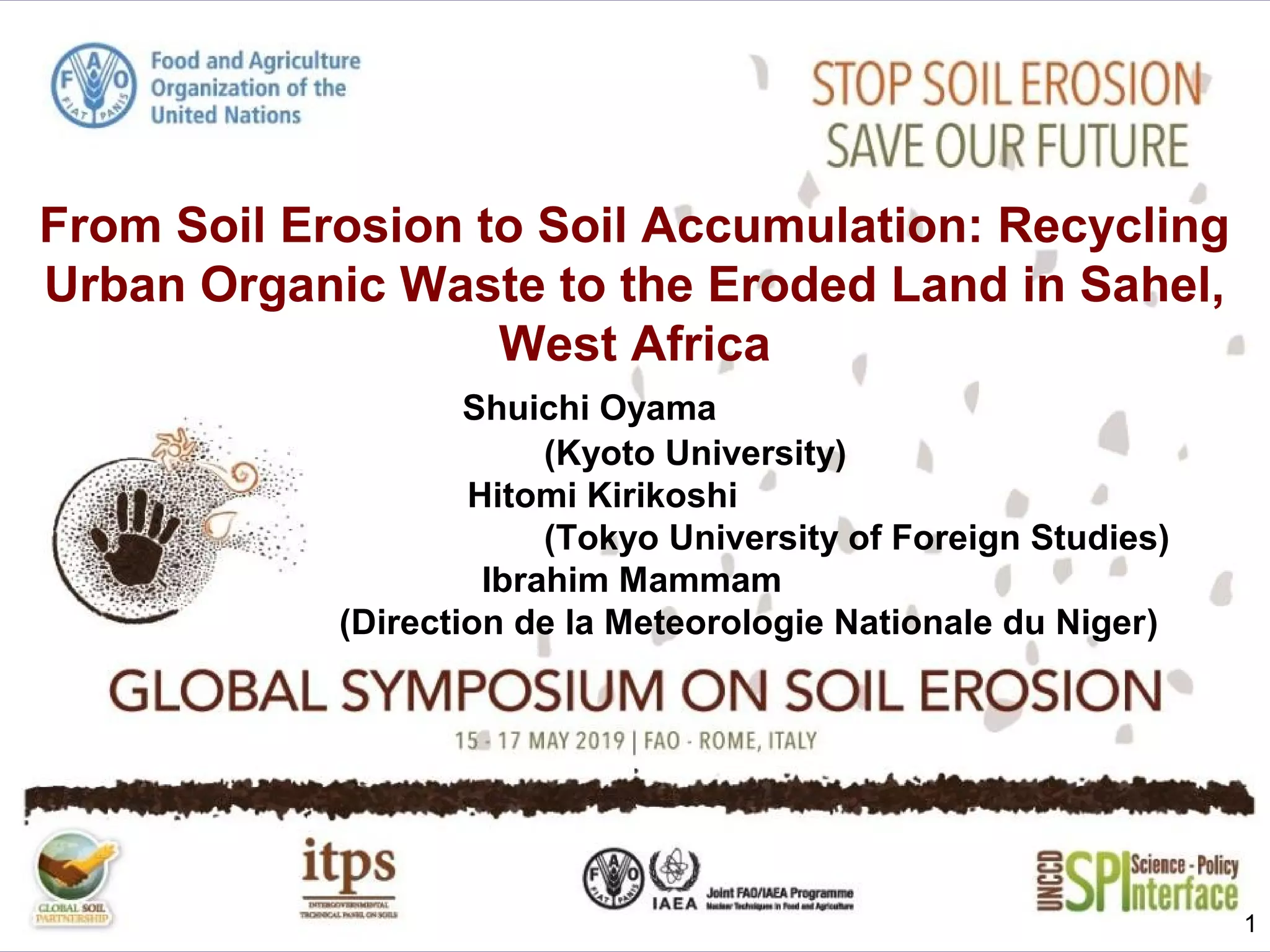 From Soil Erosion to Soil Accumulation: Recycling Urban Organic Waste ...