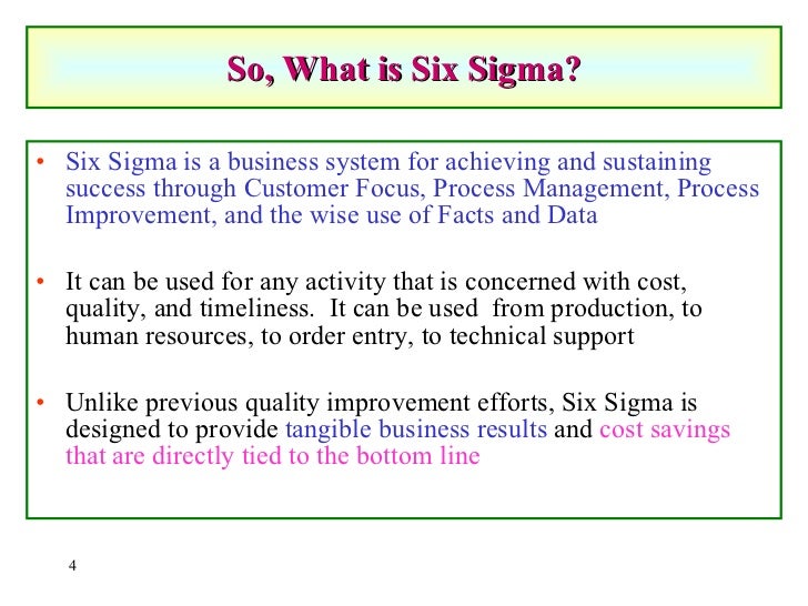 6 sigma
