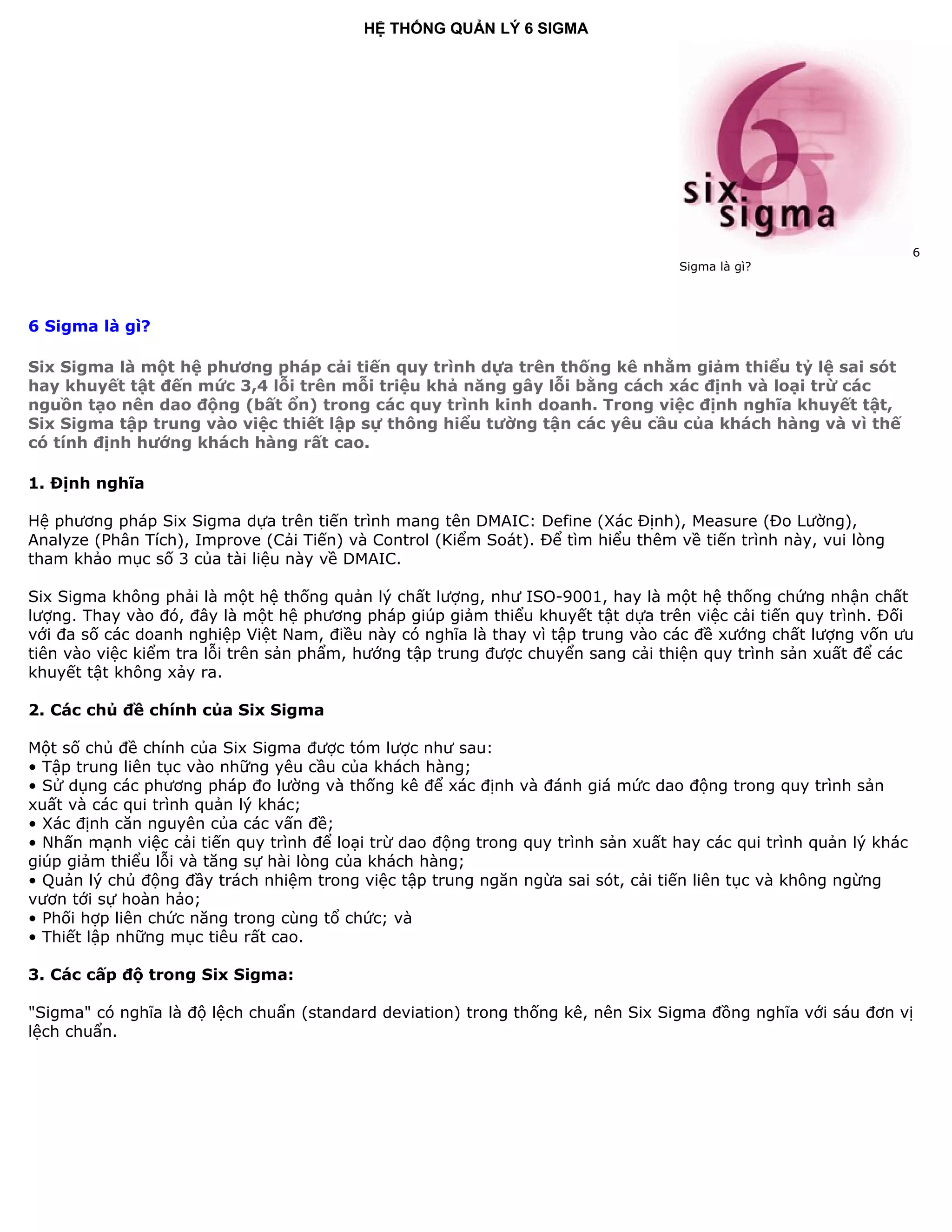 6 sigma | PDF