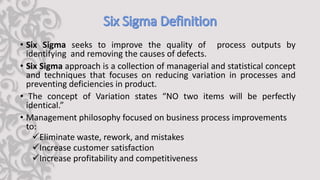 6 sigma basic best ppt | PDF