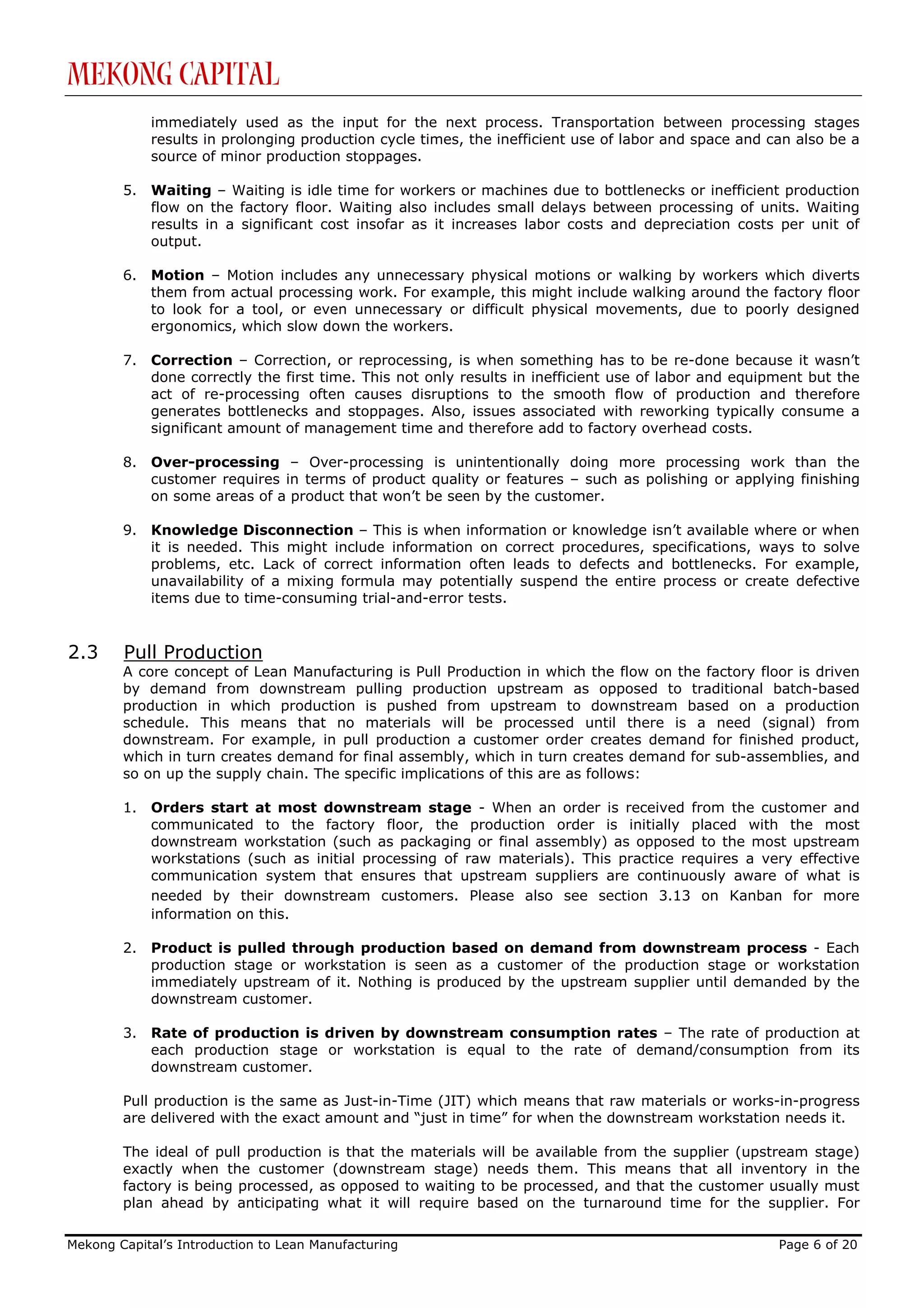 6 sigma introduction to lean manufacturing - english | PDF
