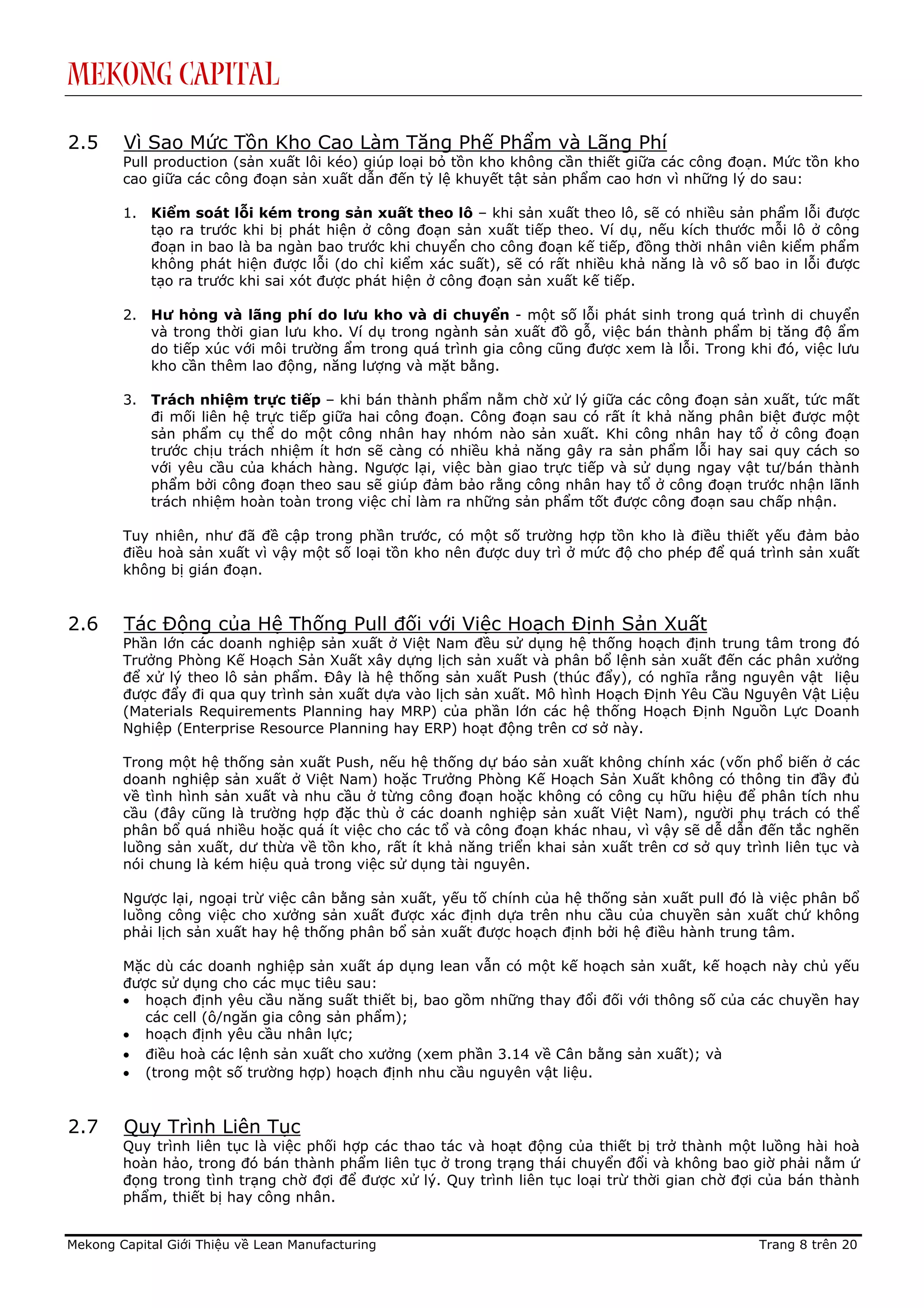 6 sigma introduction to lean manufacturing - vietnamese | PDF