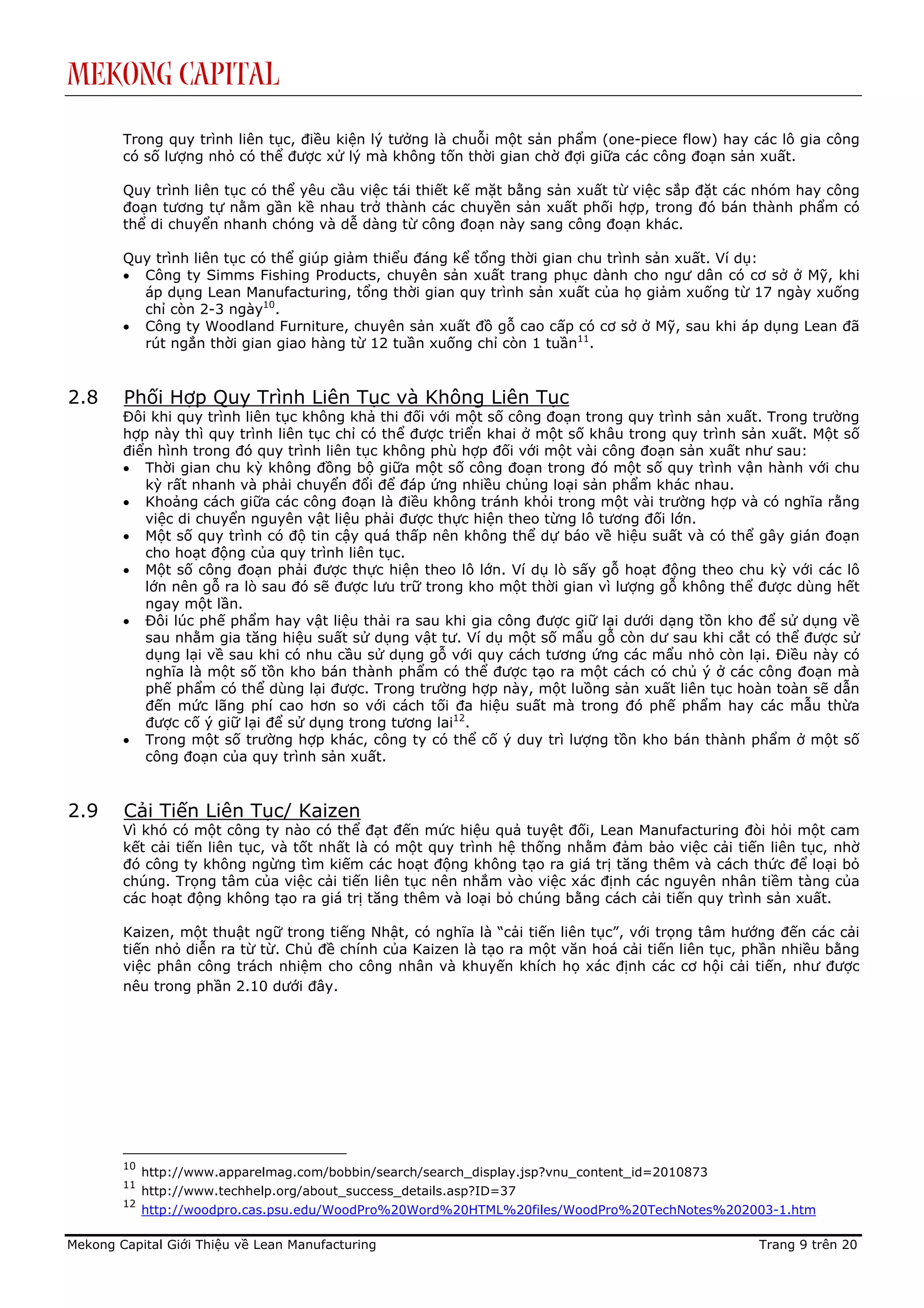 6 sigma introduction to lean manufacturing - vietnamese | PDF