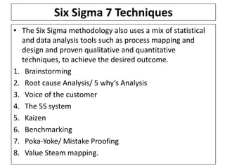 6 Sigma PPT.pptx | Mechanical and Industrial Engineering Industry ...