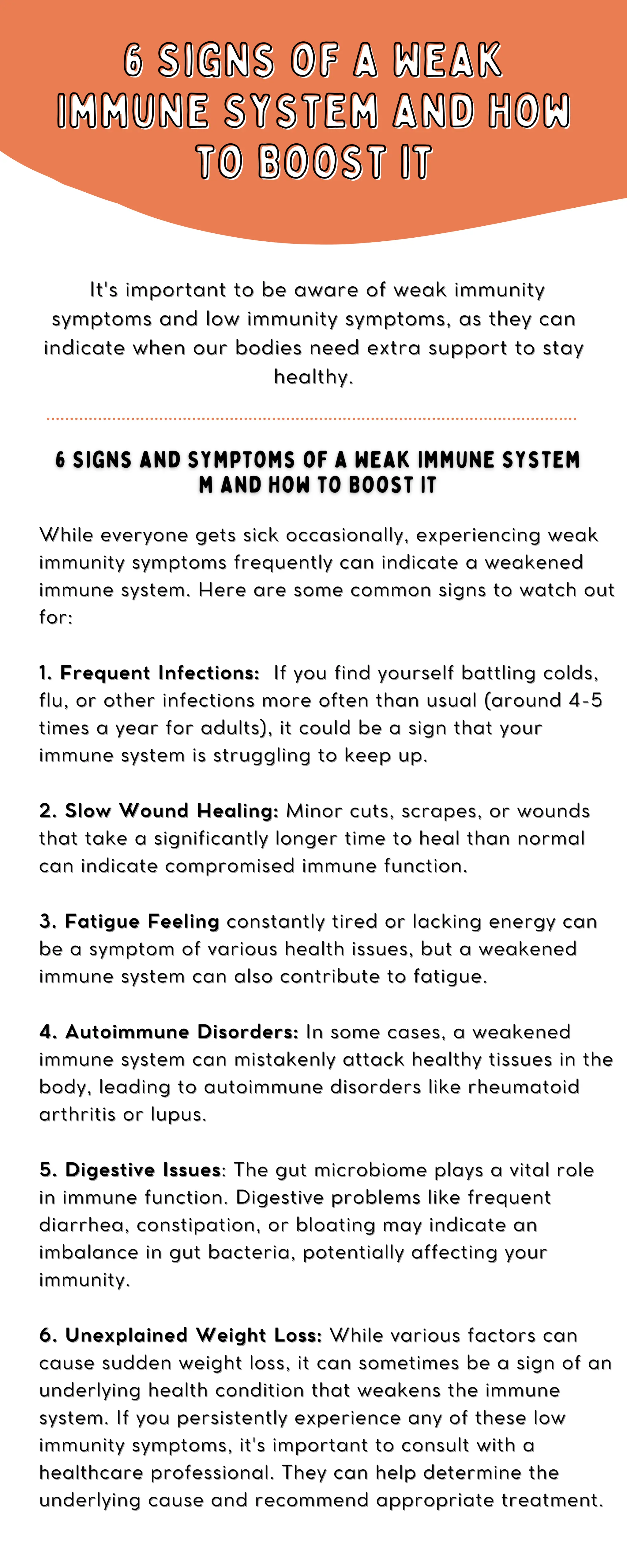 6 Signs of a Weak Immune System and How to Boost It | PDF