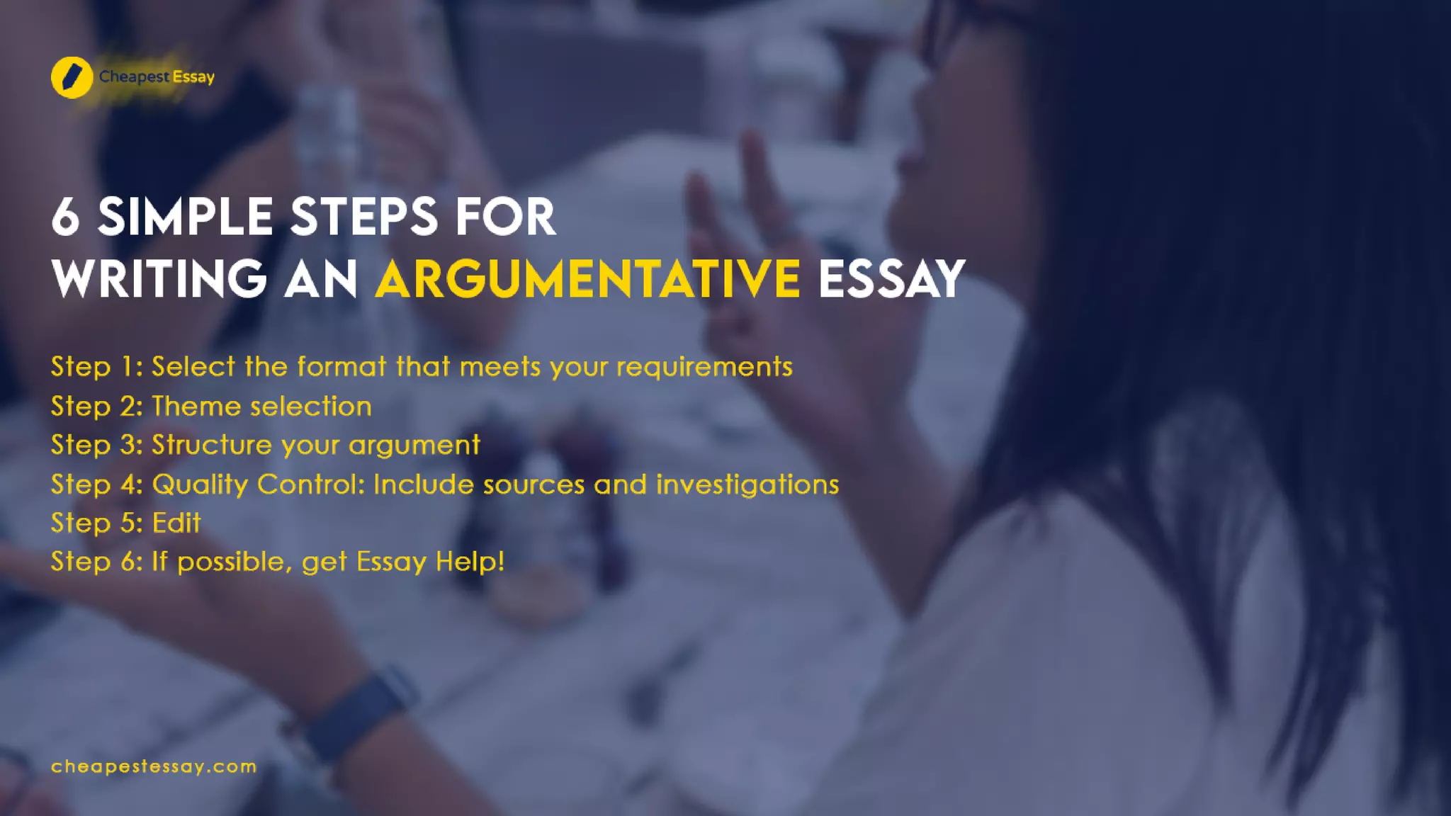 6 simple steps for writing an argumentative essay | PDF