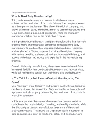 6 Simple Steps of Third Party manufacturing in pharma.docx