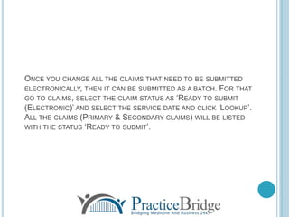 6 simple steps to create secondary claims using eClinicalWorks! | PPTX