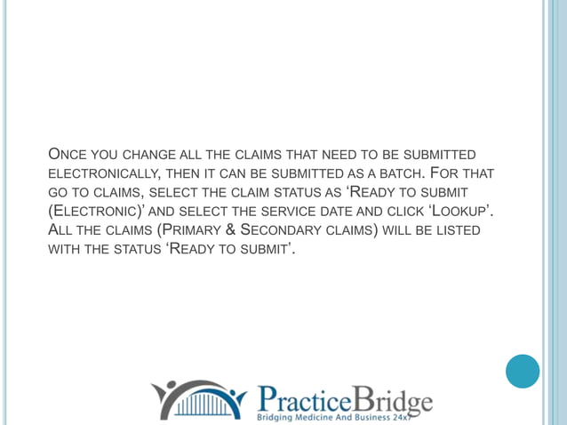 6 simple steps to create secondary claims using eClinicalWorks! | PPTX ...