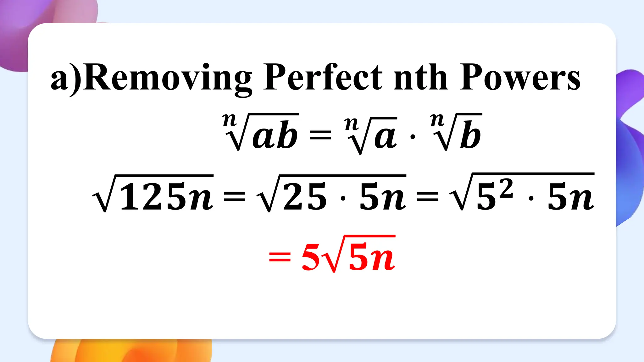 Grade 9 Lesson on SIMPLIFYING RADICALS.pptx