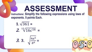 Grade 9 Lesson on SIMPLIFYING RADICALS.pptx