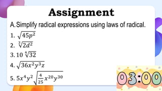 Grade 9 Lesson on SIMPLIFYING RADICALS.pptx