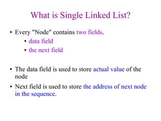 singly linked_list | PPT