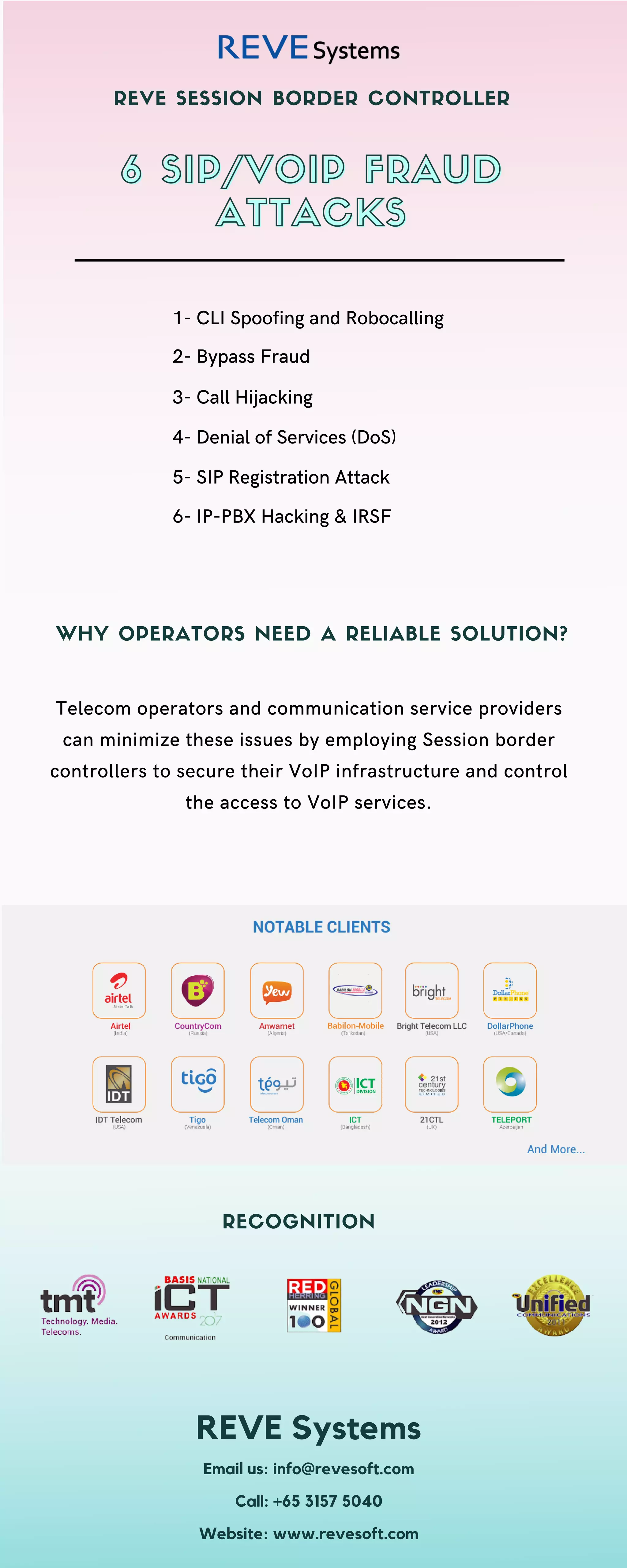 6 SIP/VoIP Fraud Attacks: Why Operators Need a Reliable Solution? | PDF