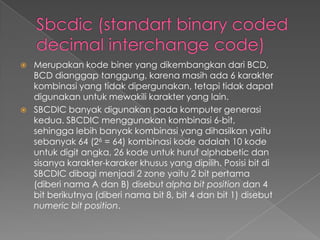 6 sistem bilangan dan kode (pti) | PPT