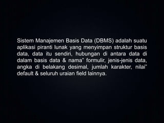 6 sistem manajemen basis data | PPT