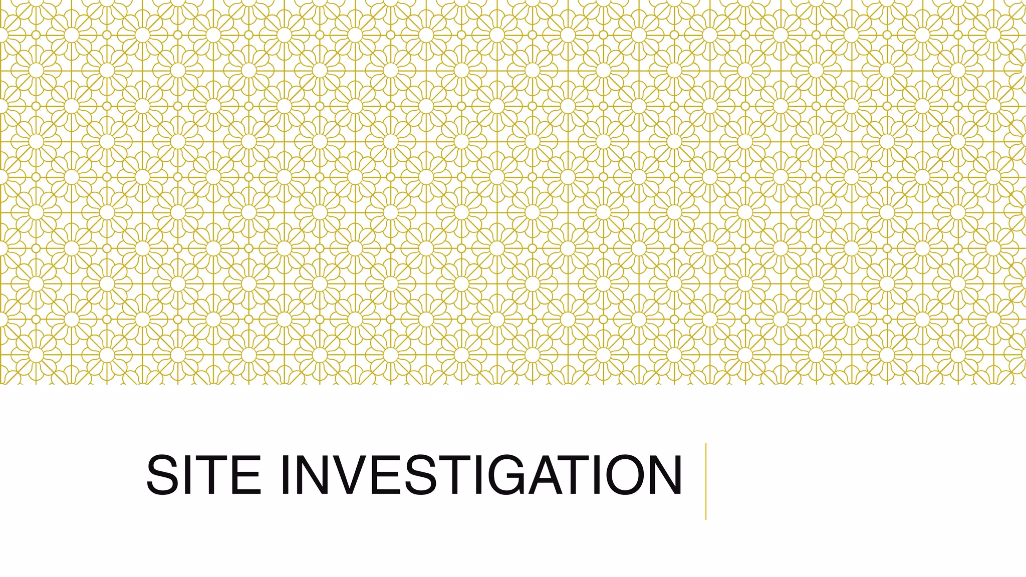 6 site investigation | PPT