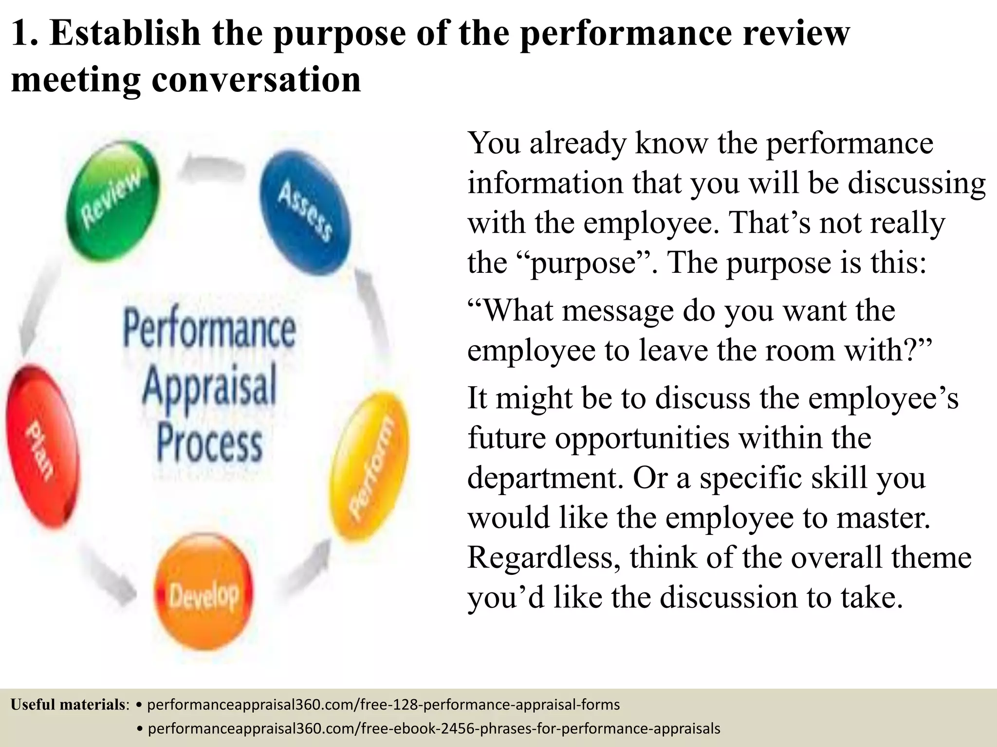 6 six steps to conduct performance appraisal meeting | PPT