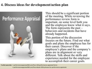 6 six steps to conduct performance appraisal meeting | PDF