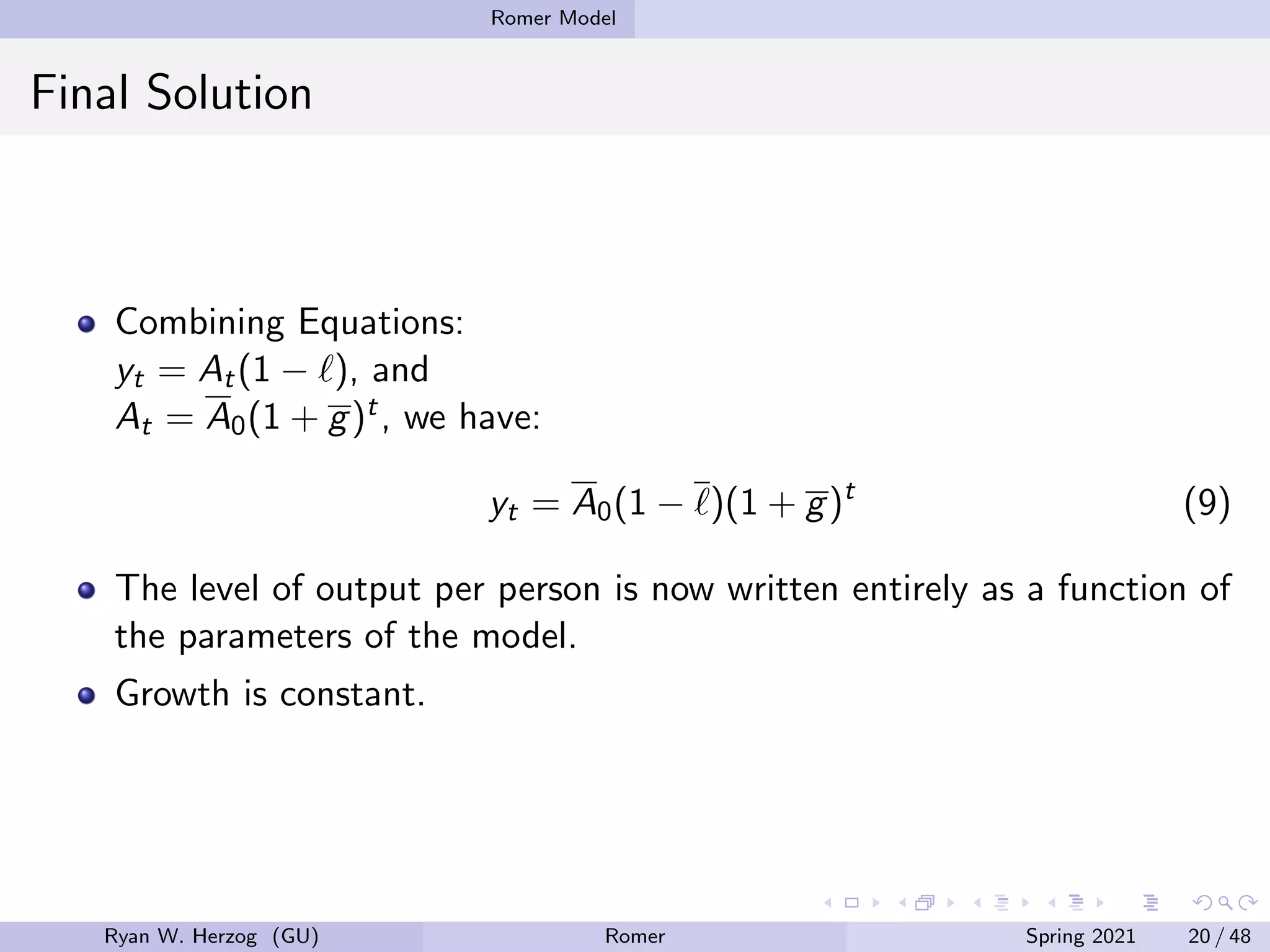 Chapter 6 - Romer Model | PDF