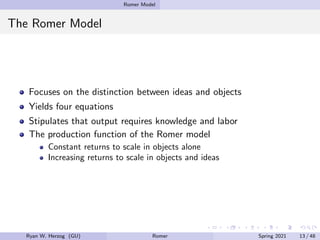 Chapter 6 - Romer Model | PDF