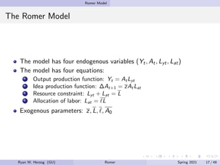 Chapter 6 - Romer Model | PDF