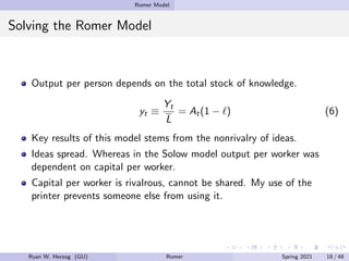 Chapter 6 - Romer Model | PDF