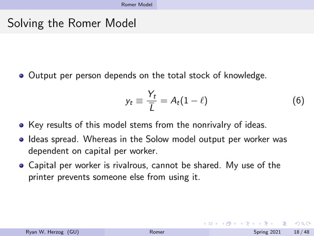 Chapter 6 - Romer Model | PDF | Physics | Science