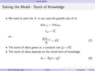 Chapter 6 - Romer Model | PDF