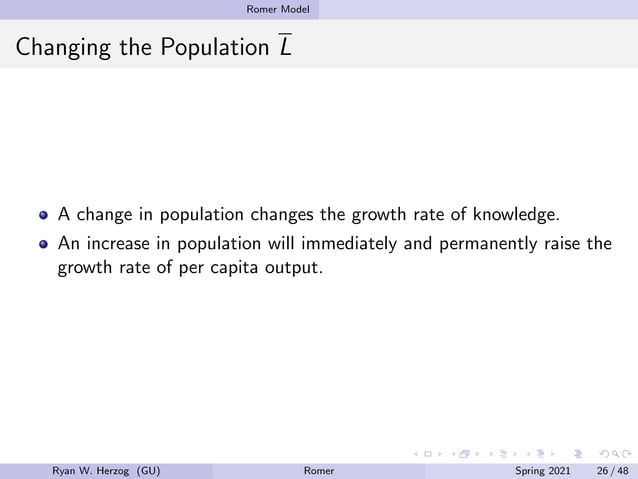 Chapter 6 - Romer Model