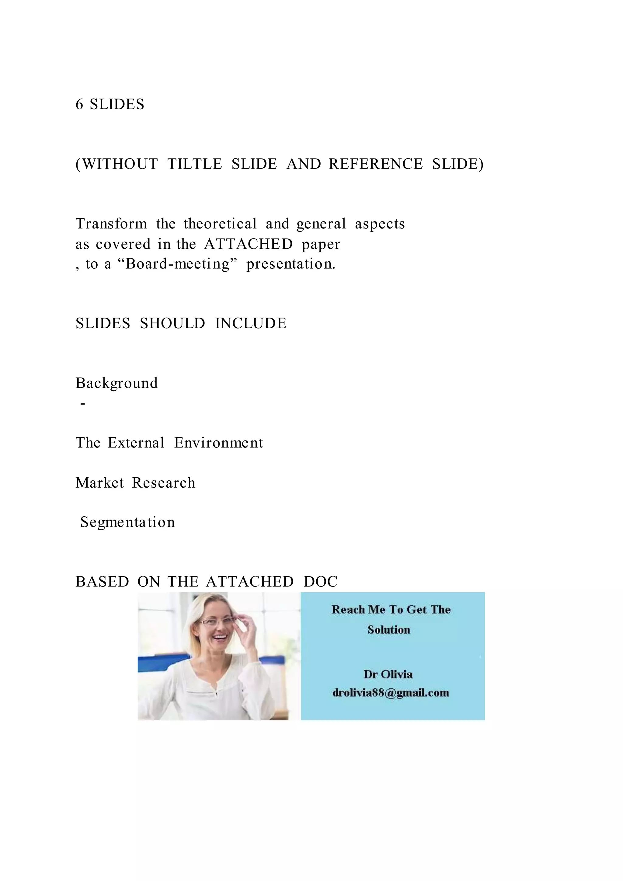 6 SLIDES(WITHOUT TILTLE SLIDE AND REFERENCE SLIDE)Transf | DOCX