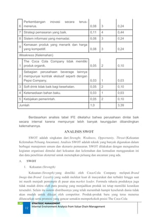 Internal Environment Analysis from Value Chain Management | PDF