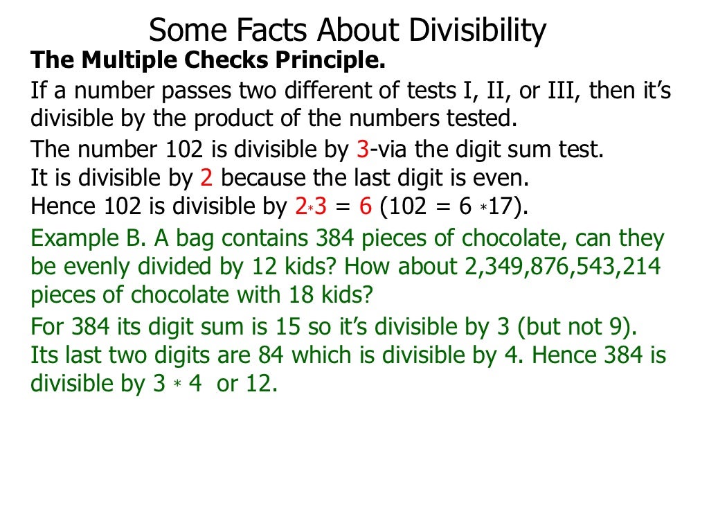 123a-1-f6 some facts about the disvisibility of numbers
