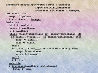 Algoritma dan Pemrograman Cp. 6 Sorting (ralat).ppt
