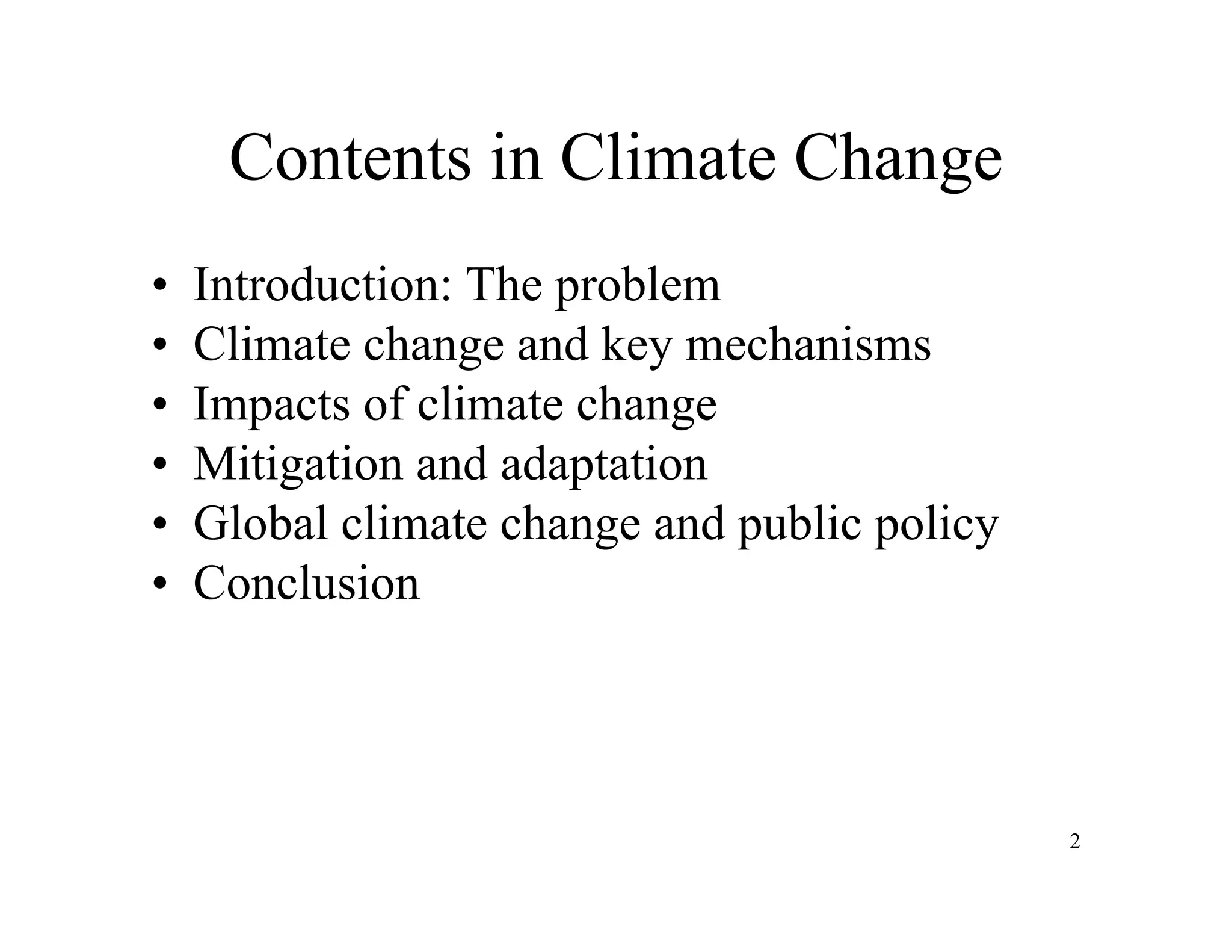 Introduction to Climate Change | PDF