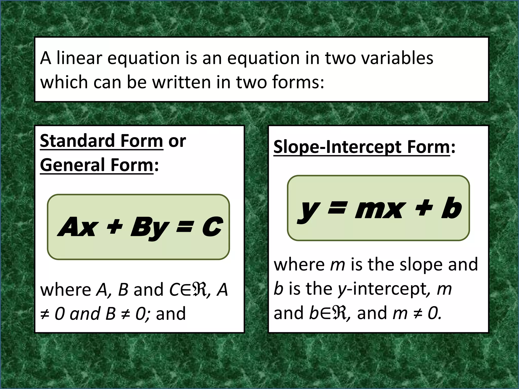 writing linear equation | PPTX