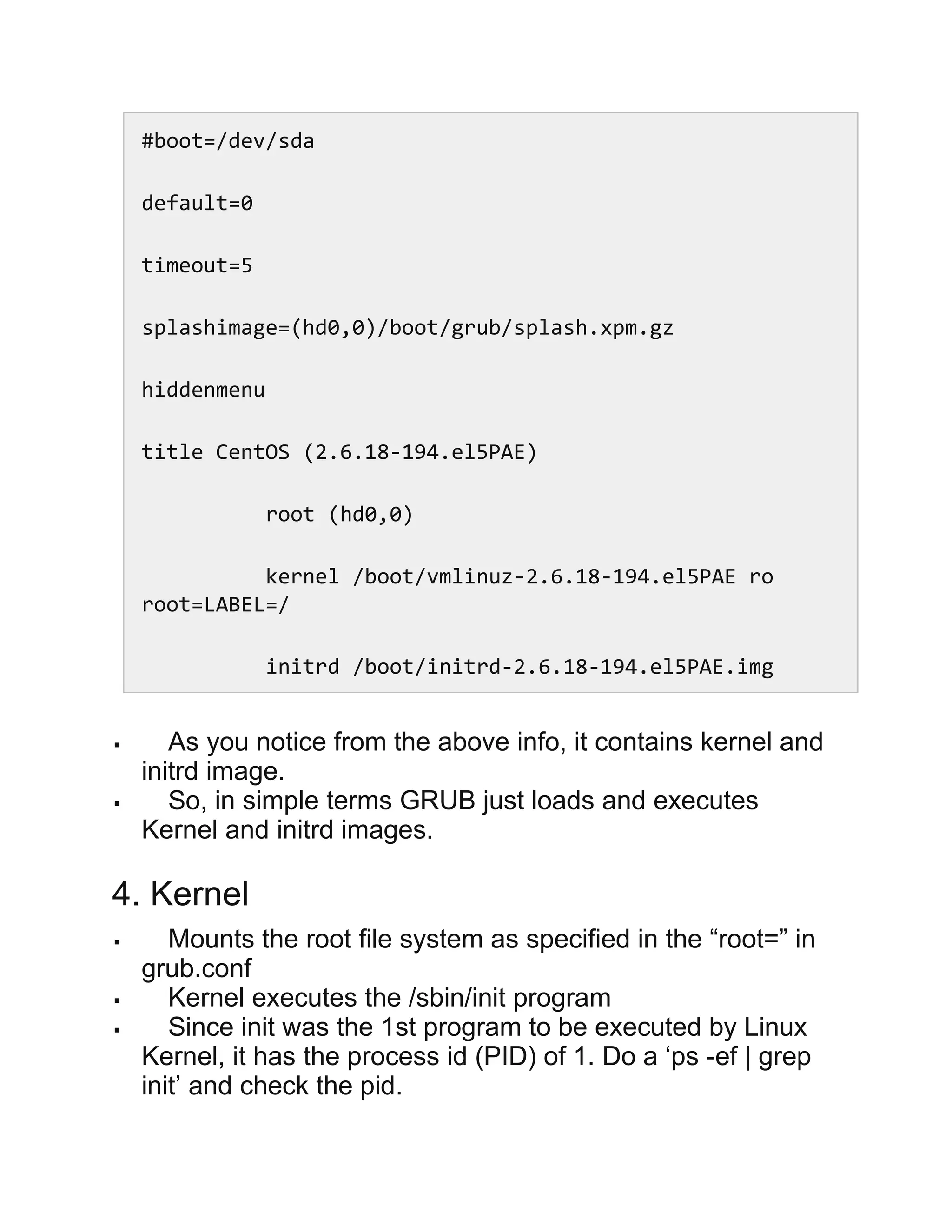 6 stages of linux boot process | PDF