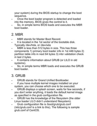 6 stages of linux boot process | PDF