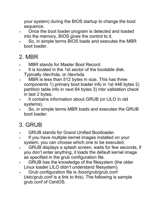 6 stages of linux boot process | PDF