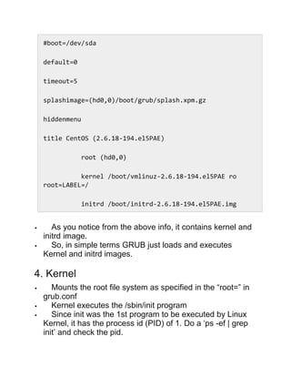 6 stages of linux boot process | PDF
