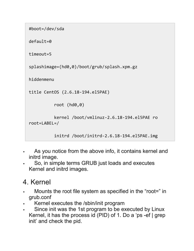 6 stages of linux boot process | PDF