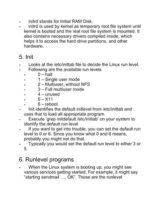 6 stages of linux boot process | PDF